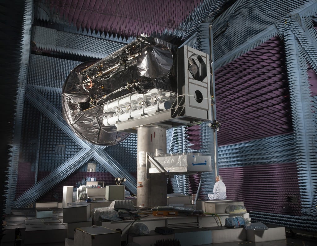 Harris Corporation Unfurlable Mesh Antenna Reflectors Deployed ...