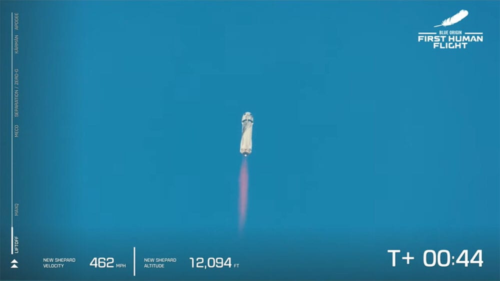Blue Origin Sends Jeff Bezos & Crew into Space on New Shepard's First ...