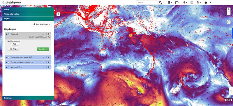 Spire Debuts Maritime Weather Insights Platform - Via Satellite