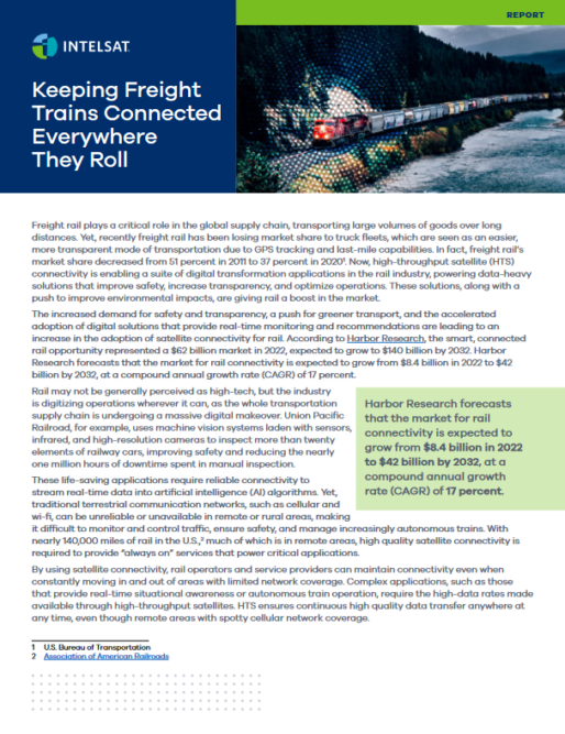 REPORT: Keeping Freight Trains Connected Everywhere They Roll - Via ...