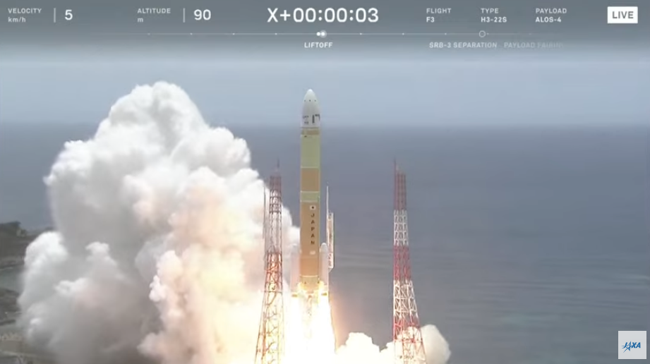 Japan’s H3 Rocket Launches ALOS-4 Satellite - Via Satellite